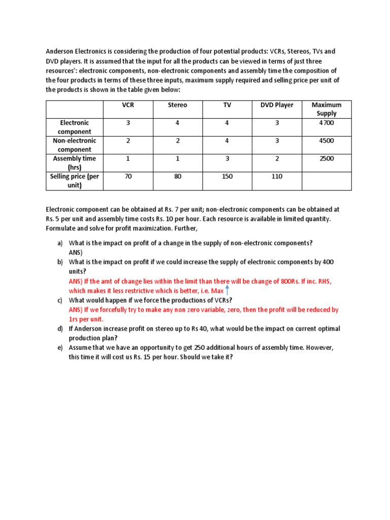 Anderson Electronics | PDF