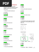Psychometric Test Questions | PDF | Psychometrics | Tests