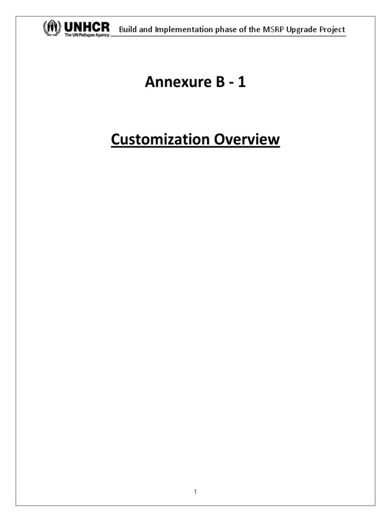 Annex B - Appendix IIII - 1 - Customization Review PDF | PDF | Receipt ...