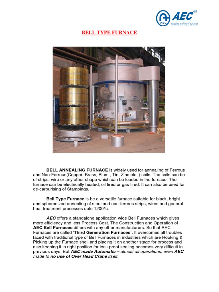 AEC Bell Type Furnaces | PDF | Annealing (Metallurgy) | Furnace