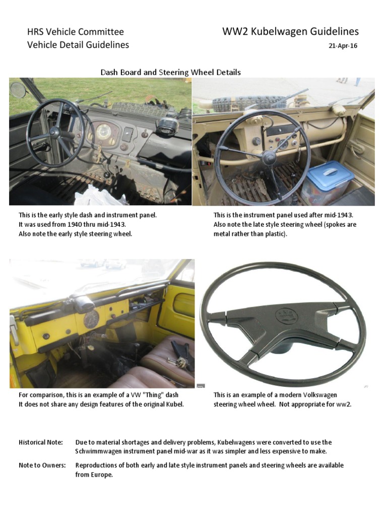 Kubelwagen Visual Guidelines | PDF | Volkswagen | Rear Wheel Drive Vehicles