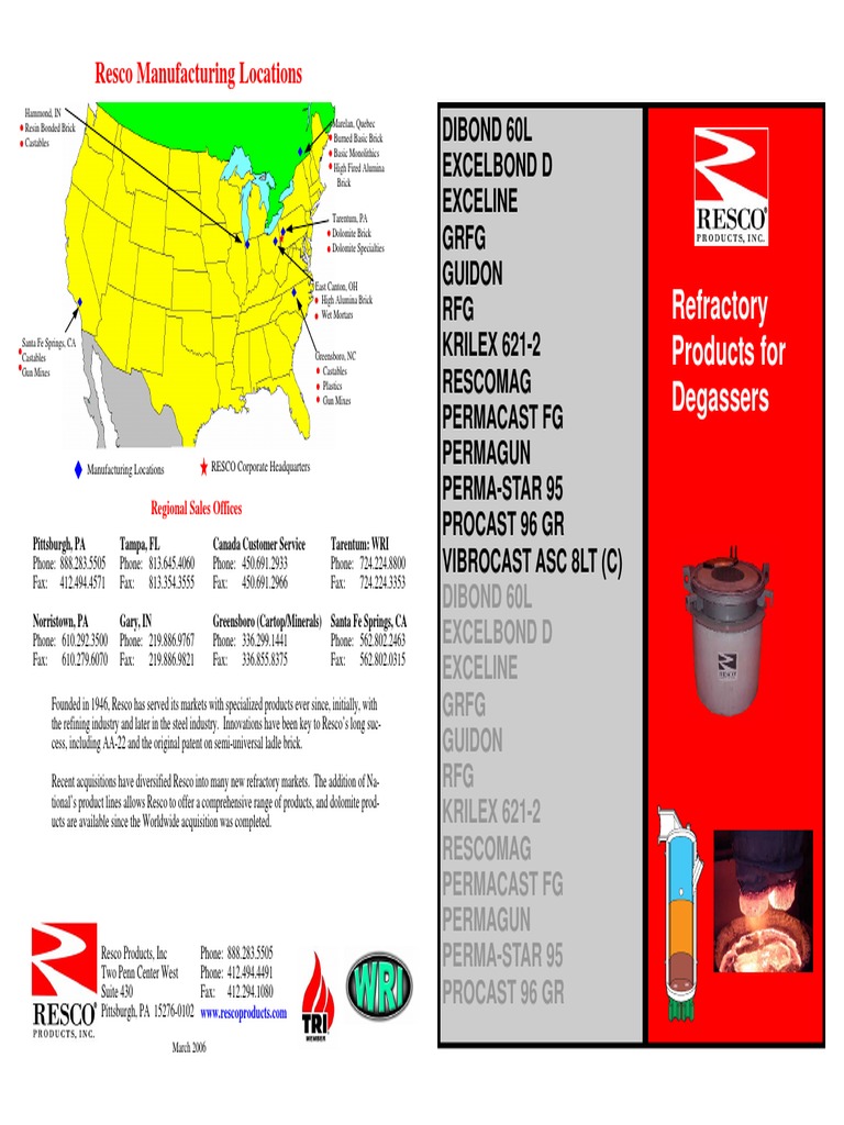 Resco RH Degasser | PDF | Economic Sectors | Building Materials