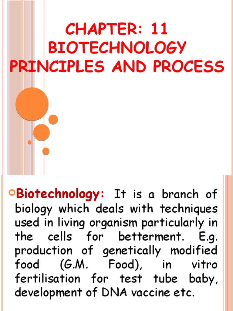 Biotechnology Principles and Processes | PDF | Plasmid | Molecular Cloning