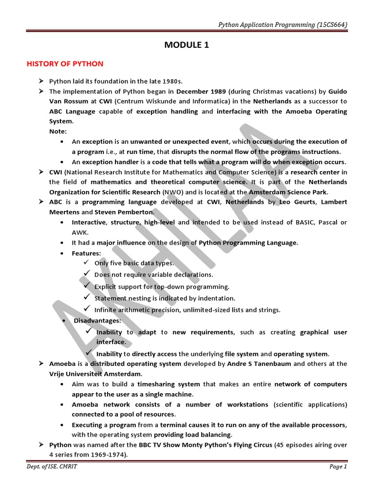 PAP Module 1 | PDF | Programming Language | Python (Programming Language)