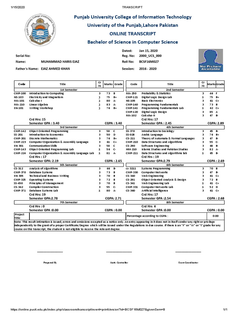 bcsf16m027 PDF | PDF | Computer Programming | Computer Science