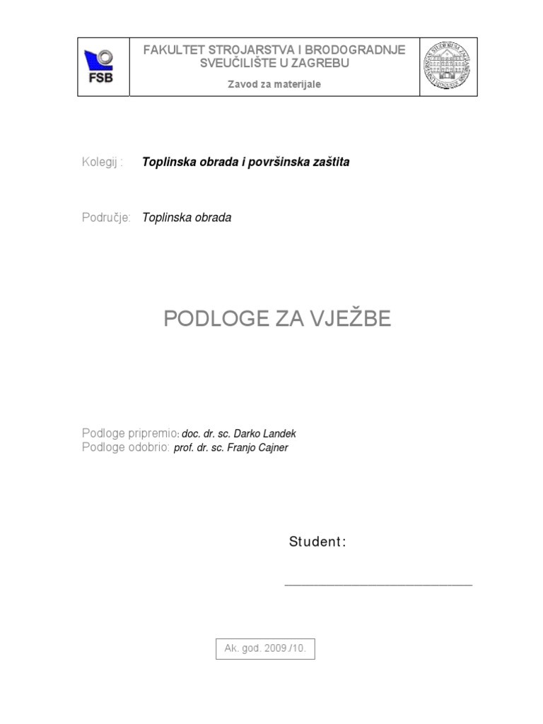 Toplinska Obrada PDF | PDF