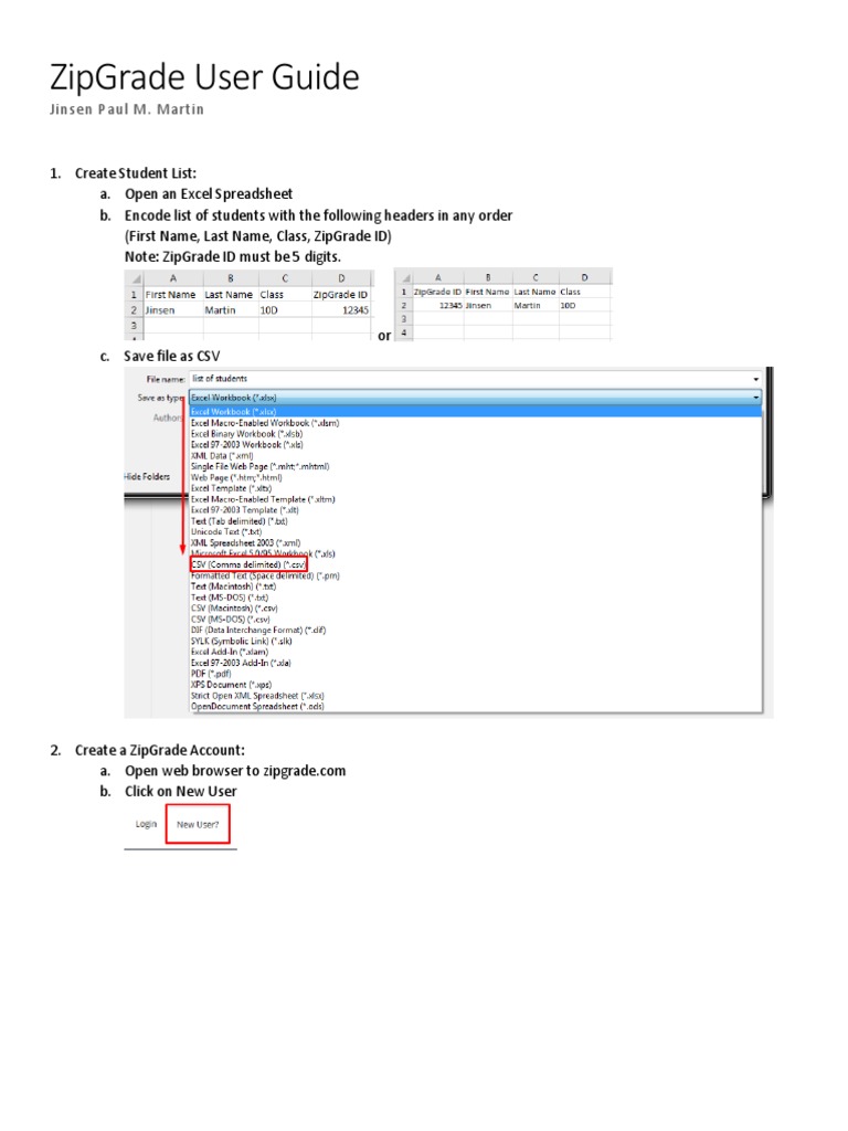 ZipGrade User Guide JP | PDF | World Wide Web | Internet & Web