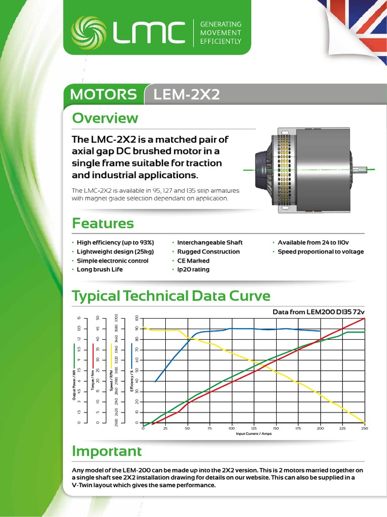 LMC Lem 2x2 | PDF | Electric Motor | Vehicles