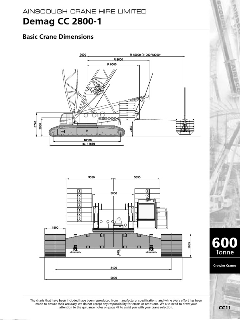 3 Demag CC2800-1 | PDF | Crane (Machine) | Construction Equipment