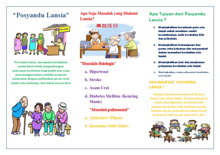 Leaflet Lansia | PDF