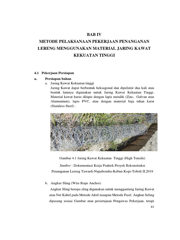 Metode Pemasangan Angkur Sling Baja | PDF