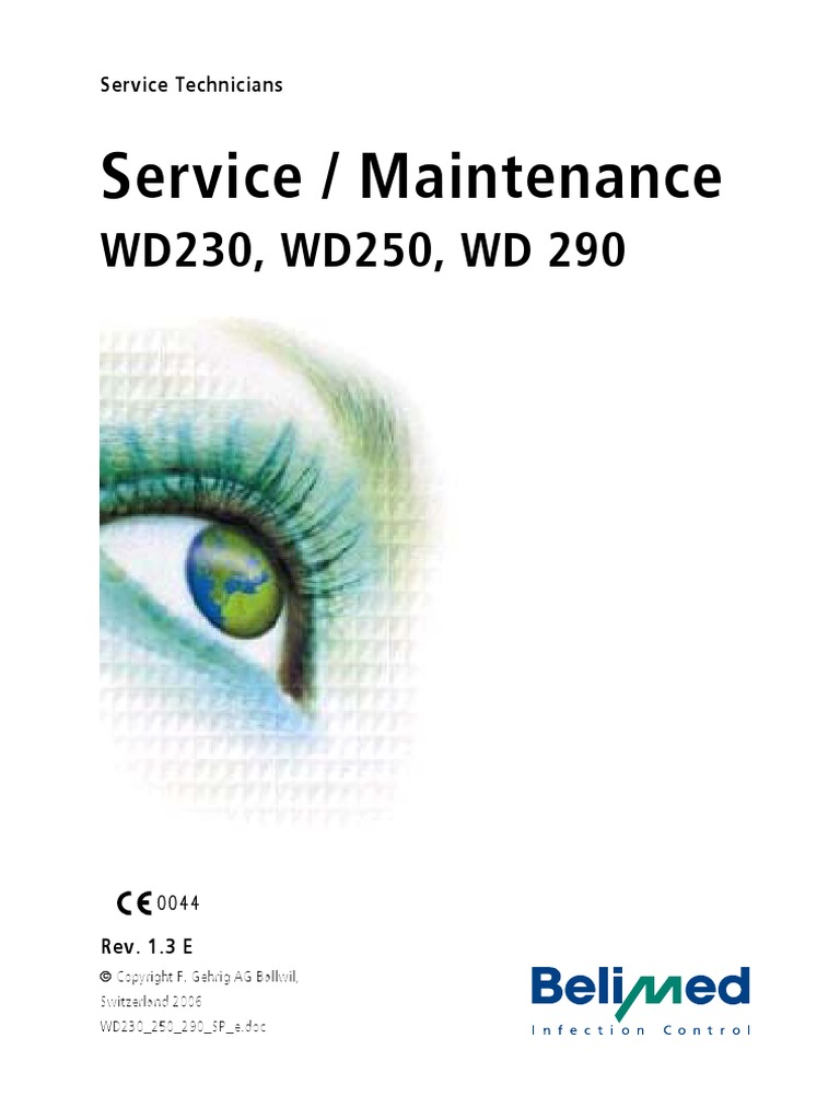 Belimed WD230-250-290 - Service Manual | PDF
