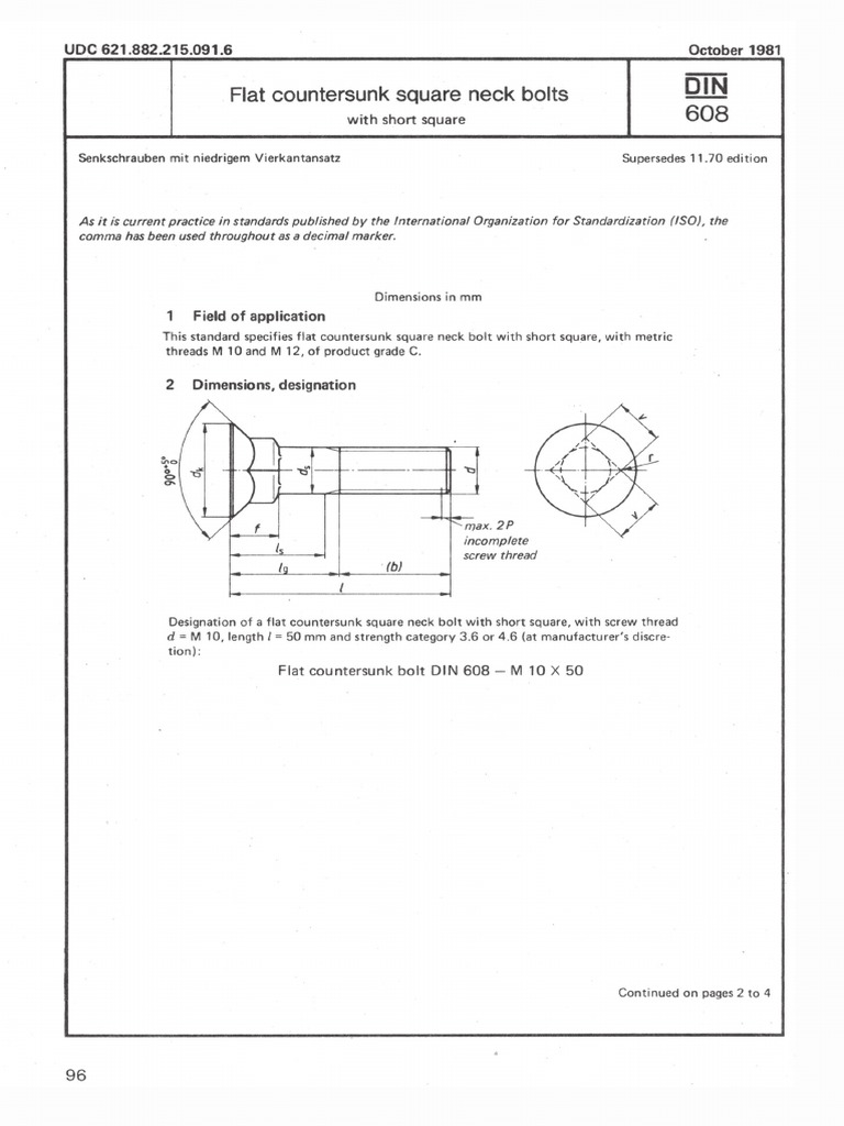 Din 608 PDF | PDF