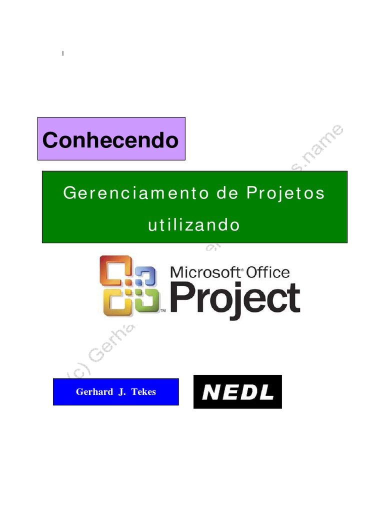 Gerenciamento de Projetos Utilizando o MS Project PDF | PDF | Gestão de ...