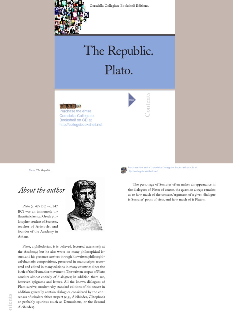 Plato - The Republic . | PDF | Plato | Socrates