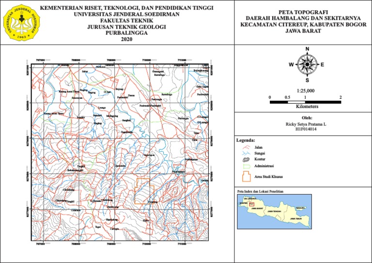 Peta Topografi | PDF