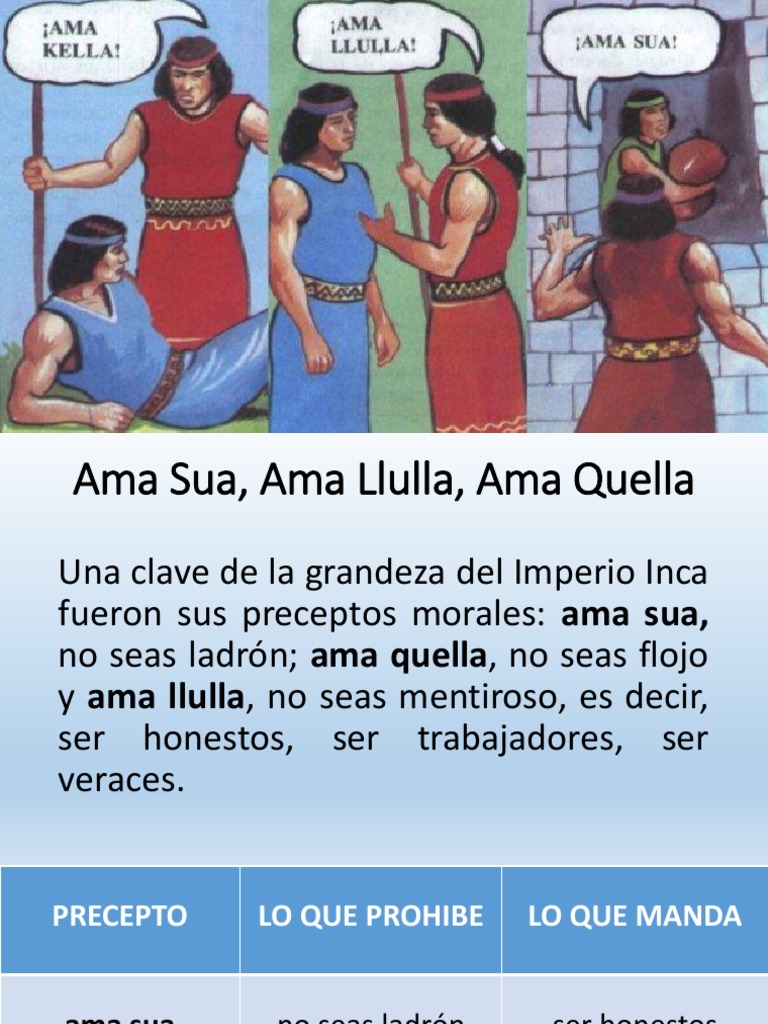 Preceptos Morales del Imperio Inca | PDF