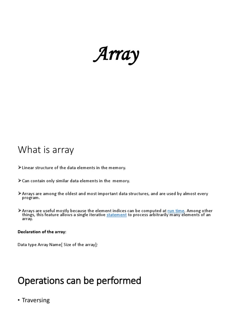 Unit 2 Array | PDF | Matrix (Mathematics) | Array Data Structure