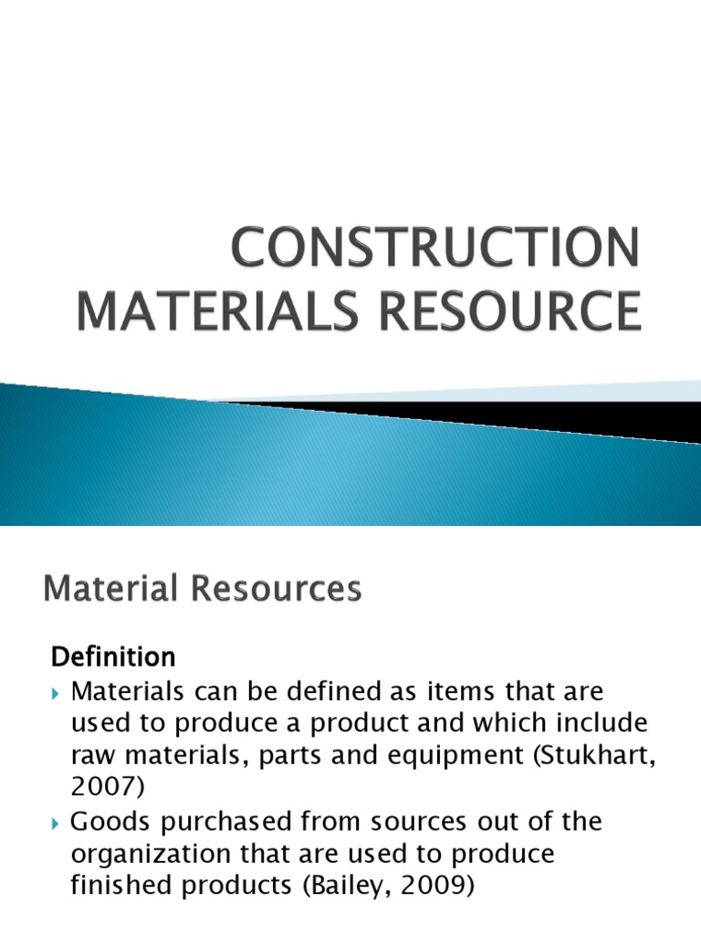 Construction Materials Management | PDF | Supply Chain | Inventory
