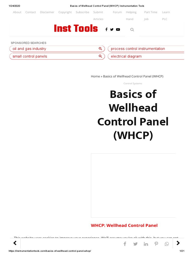 Basics of Wellhead Control Panel (WHCP) Instrumentation Tools | PDF ...