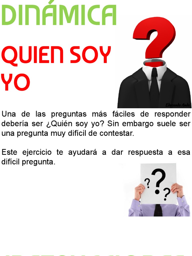 Dinamica - Quien Soy Yo | PDF