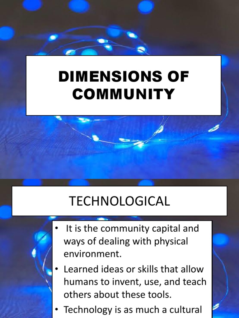 Dimensions of Community | Download Free PDF | Community | Value (Ethics)