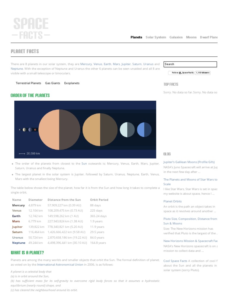 Planet Facts and Trivia Overview | PDF | Planets | Solar System
