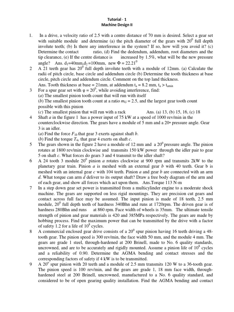 Tutorial Spur Gear Pdf Gear Machines