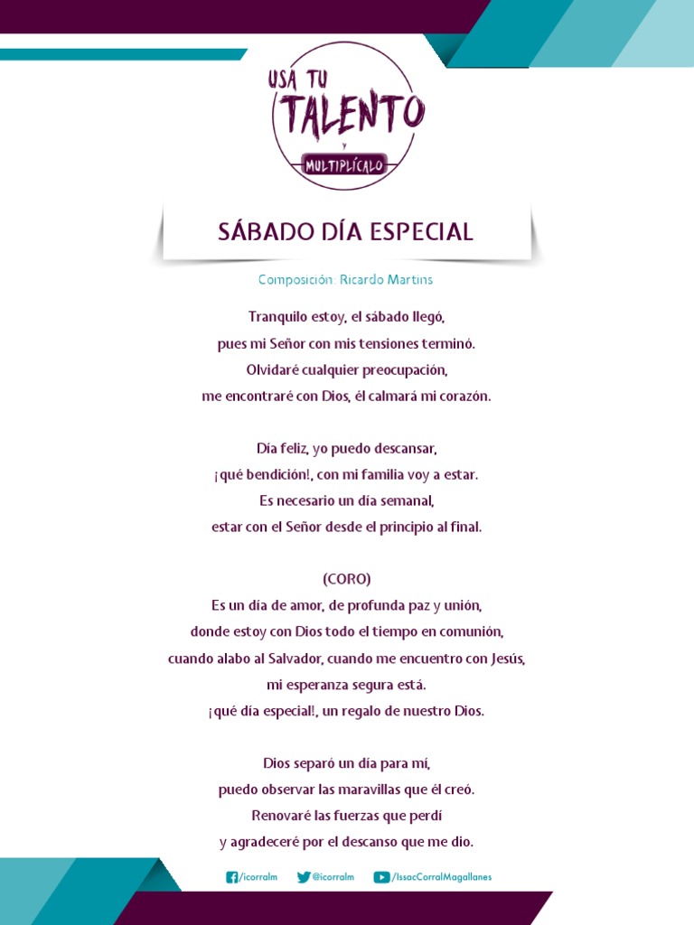 Sábado: Un Día Especial en Comunión | PDF