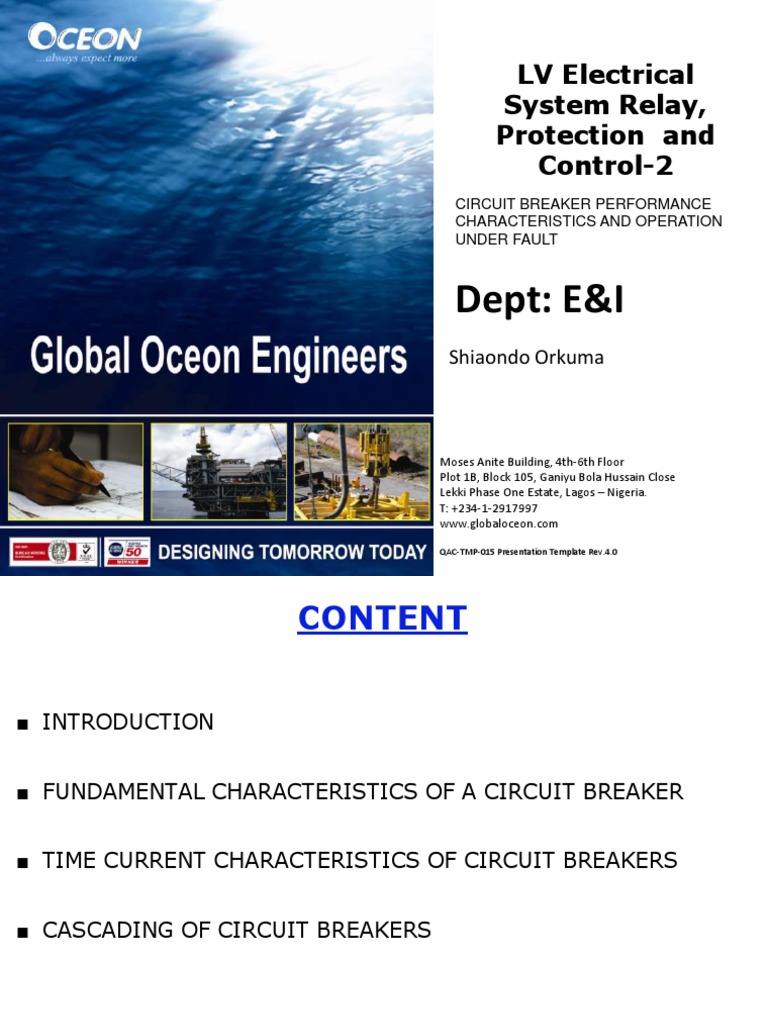 LV Electrical System Relay, Protection and Control1 | PDF | Electrical ...