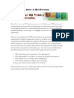 AIHR HR Metrics Cheat Sheet PDF | PDF | Turnover (Employment) | Overtime