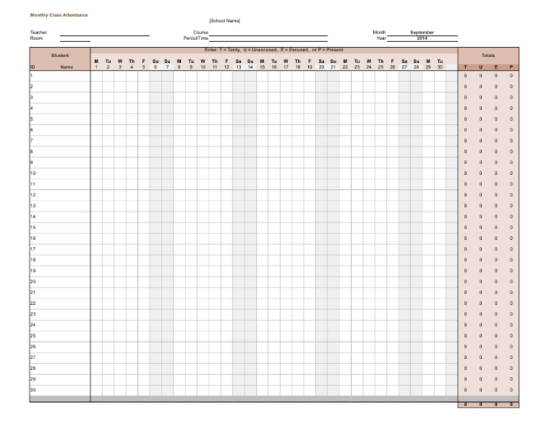 Student Attendance Sheet | PDF