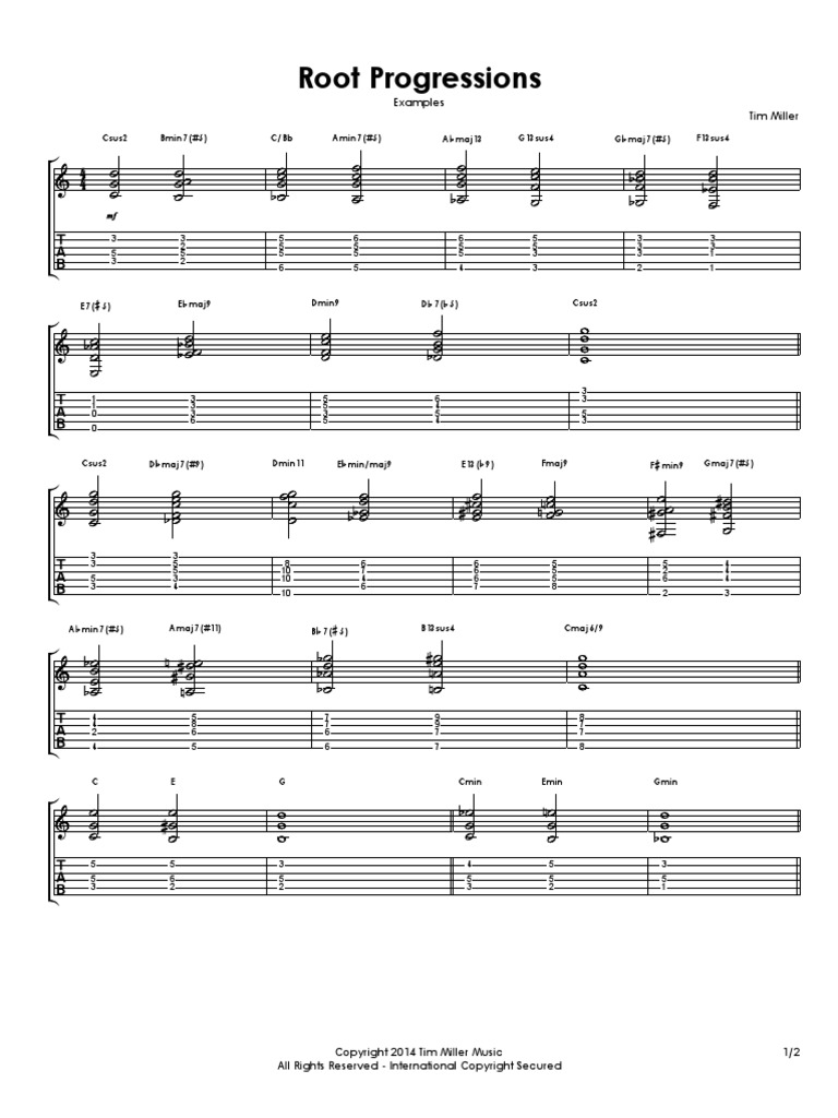Root Progressions Chart | Download Free PDF | Copyright Law | Law