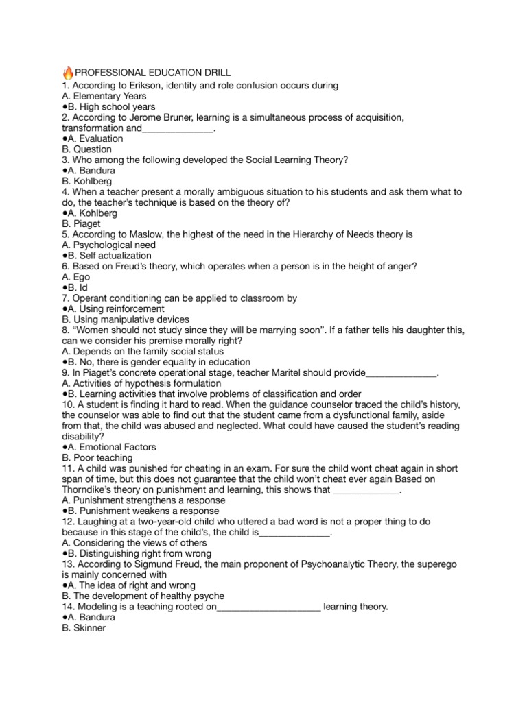 Let Reviewer Prof Ed | PDF | Teachers | Learning