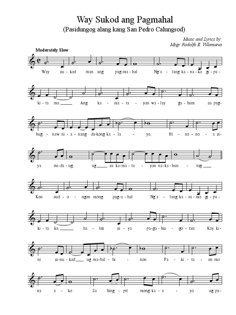 Score - Way Sukod Ang Pagmahal PDF | PDF