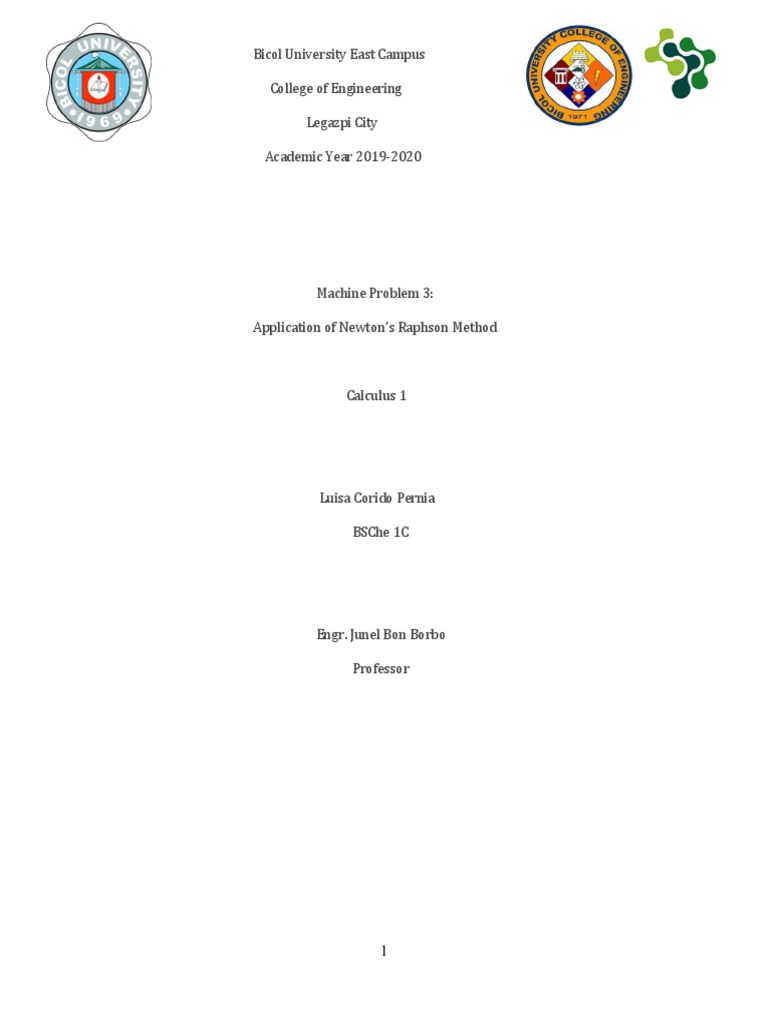 Machine Problem | Download Free PDF | Tangent | Numerical Analysis