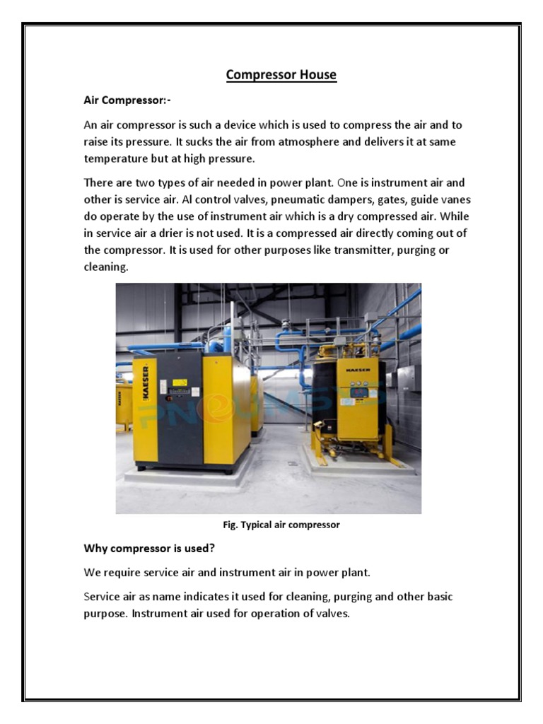 Compressor House | PDF | Atmosphere Of Earth | Cylinder (Engine)