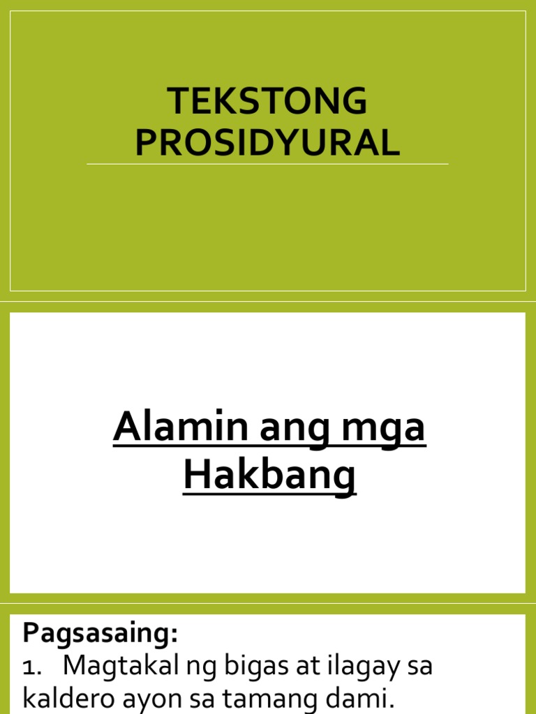 Tekstong Prosidyural | PDF