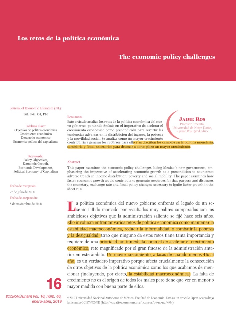 Jaime Ros | PDF | Crecimiento económico | Macroeconómica