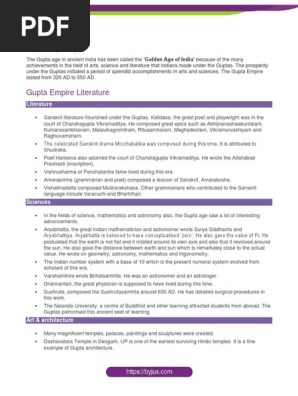 Gupta Empire Literature