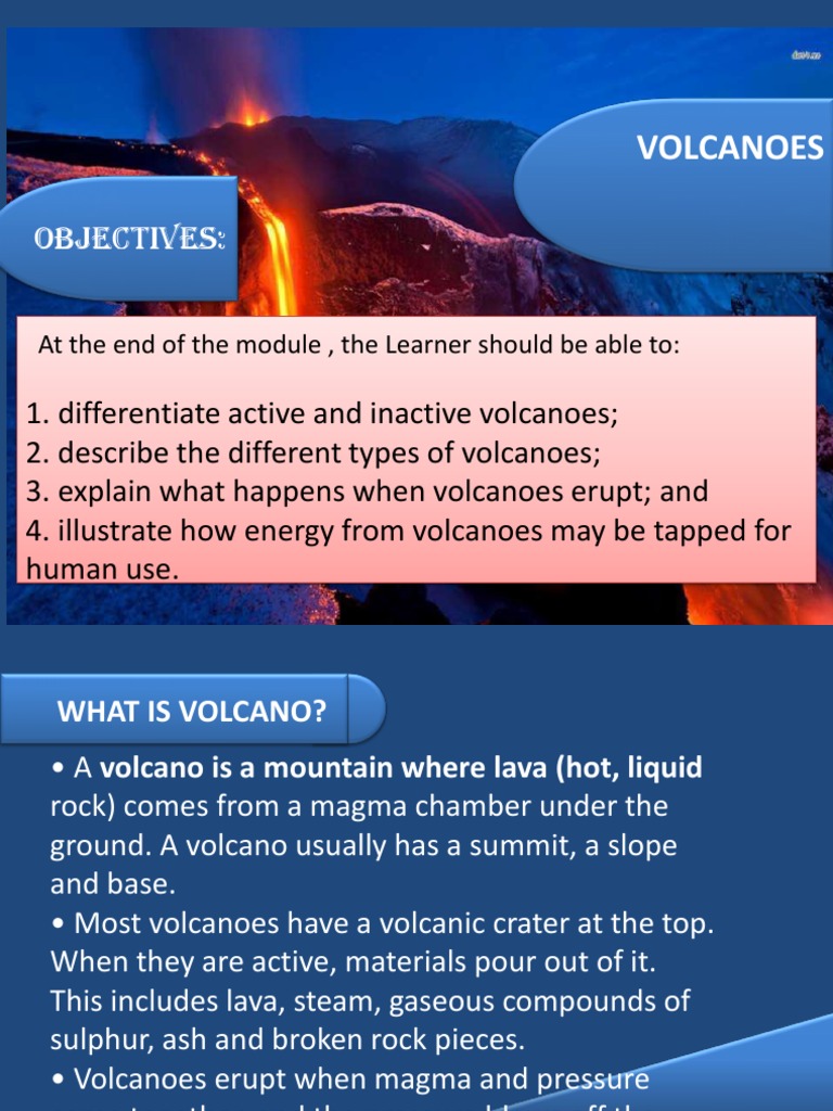 VOLCANOES | PDF | Volcano | Types Of Volcanic Eruptions