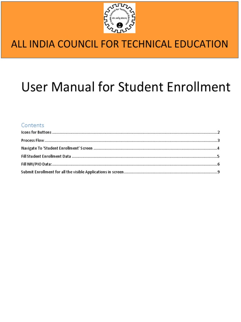 Student Enrollment User - Manual PDF | PDF | Icon (Computing ...