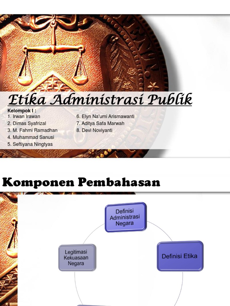 Etika Administrasi Publik | PDF | Karier & Perkembangan