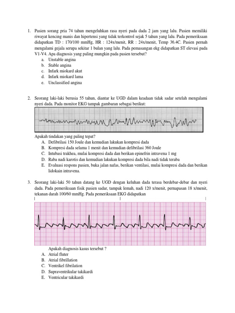 Soal Soal EKG | PDF