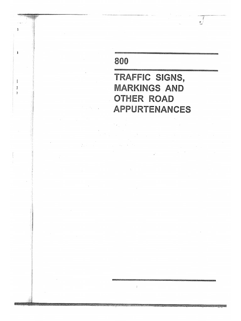 MORTH Traffic Signs | PDF