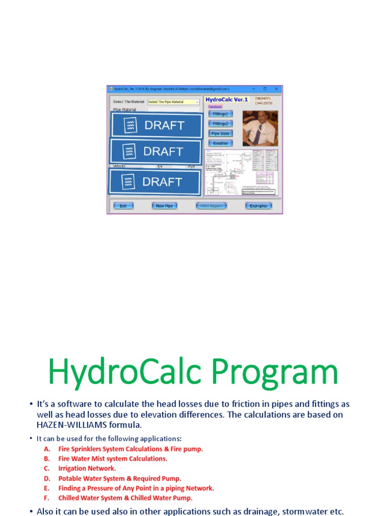 HydroCalc Manual | PDF