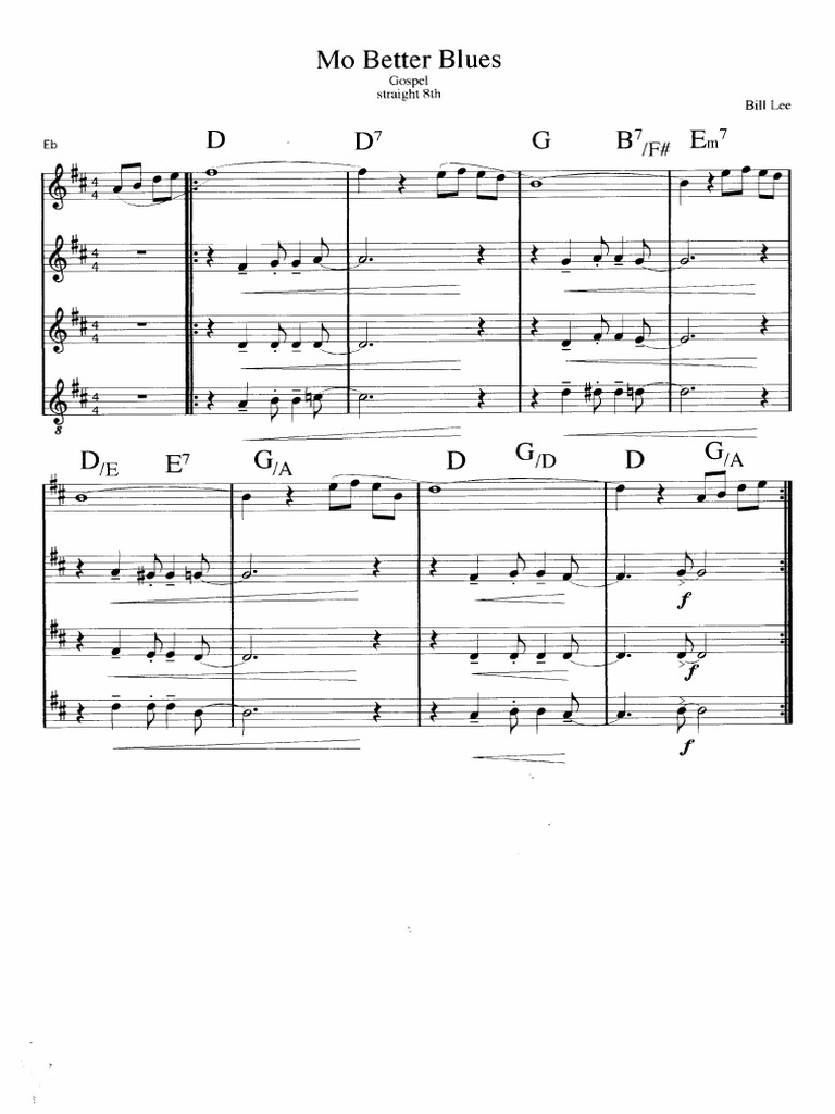 Mo Better Blues Eb | PDF