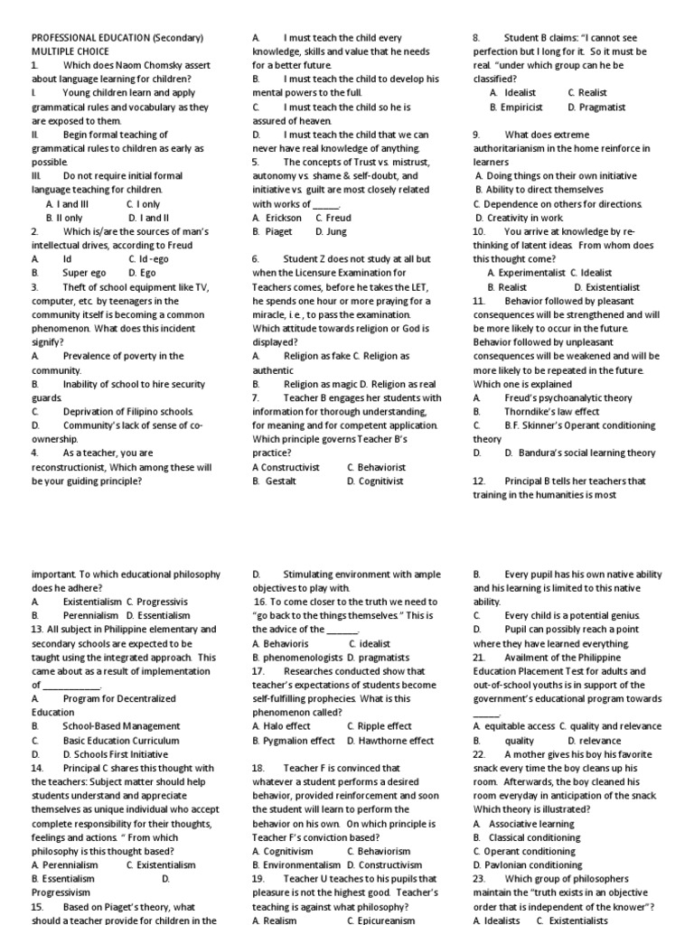 Let Reviewer | PDF | Test (Assessment) | Question