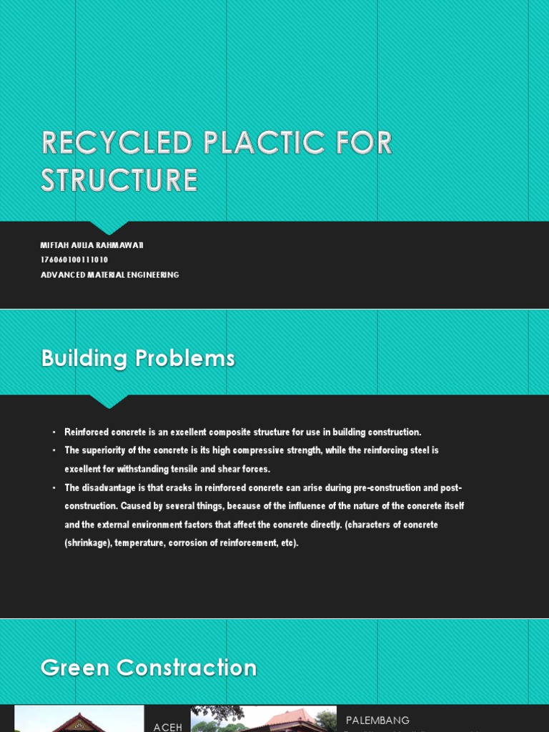 Green Contruction Recycle Plastic | PDF | Plastic | Recycling
