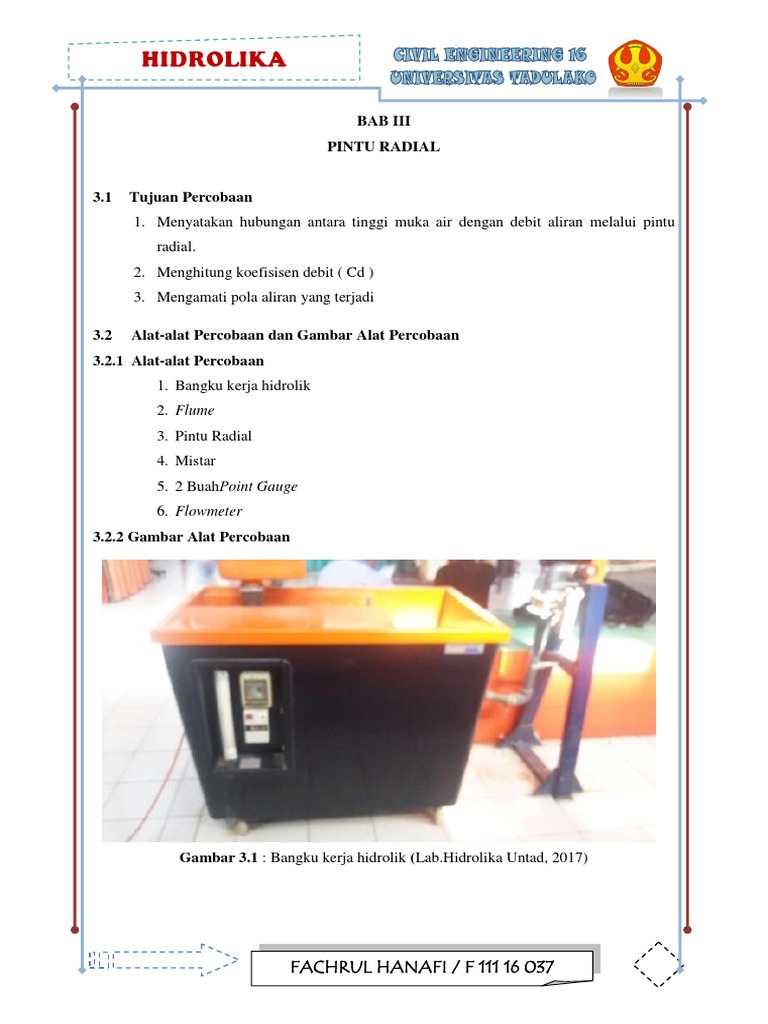 Modul Pintu Radial | PDF